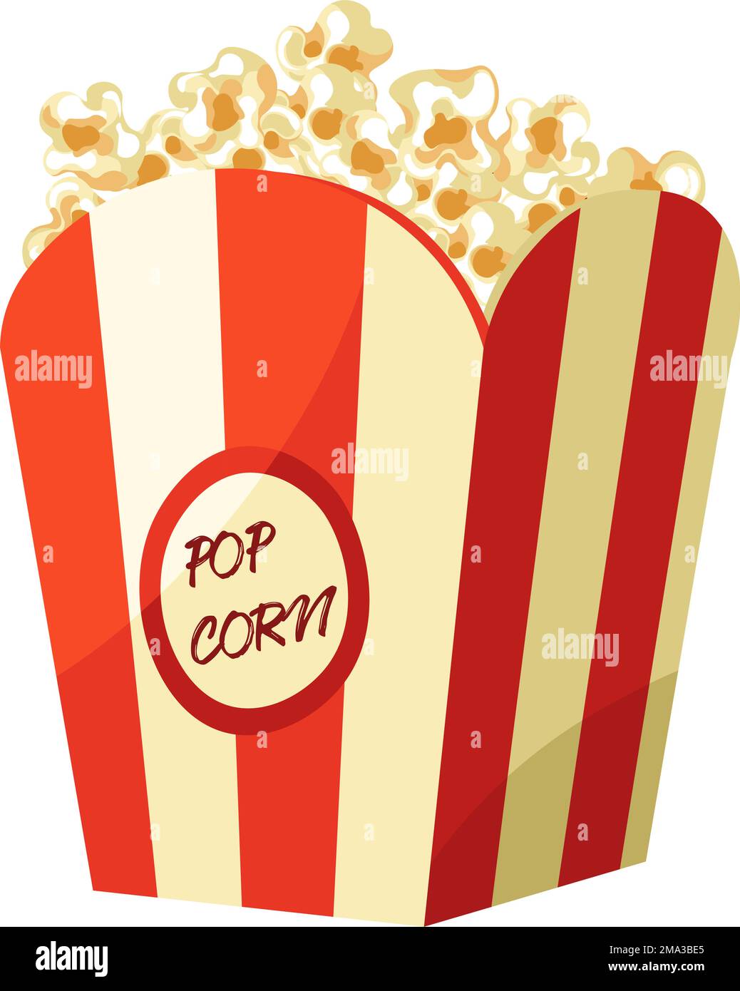 Pop corn in package, snacks for watching movies Stock Vector Image ...