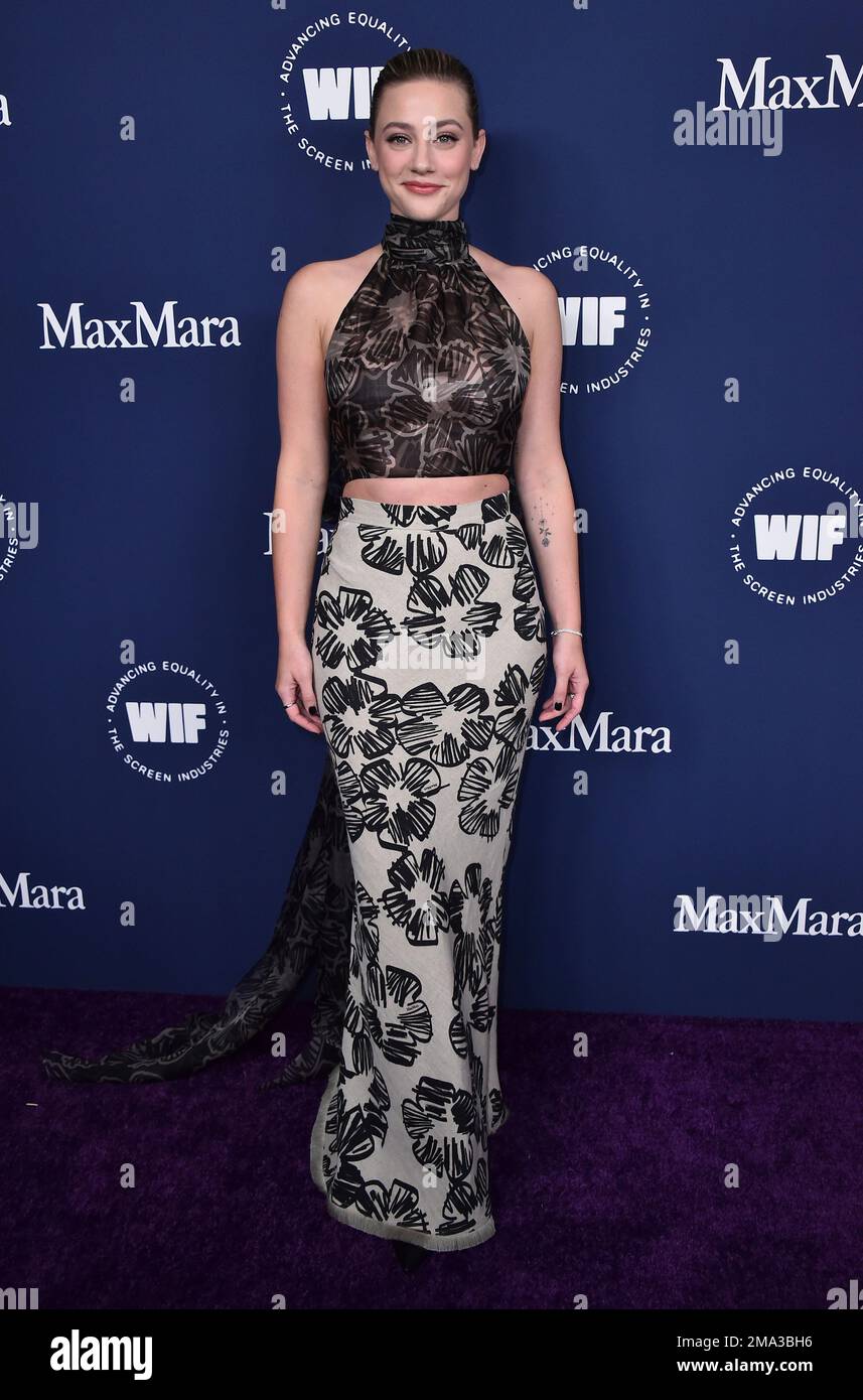 Lili Reinhart arrives at the 2022 WIF Honors, Thursday, Oct. 27, 2022 ...