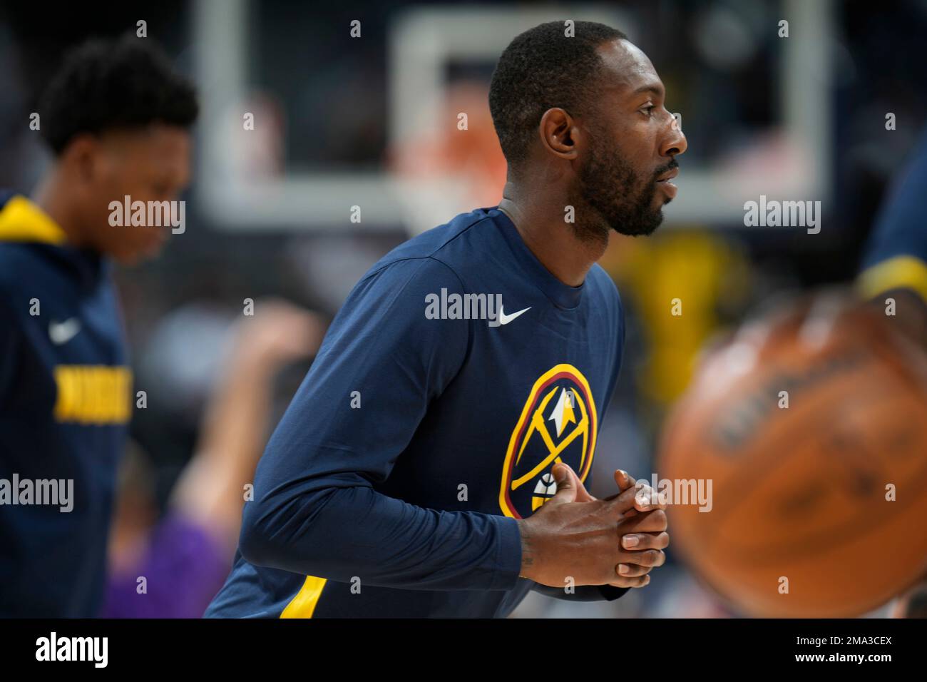 Denver Nuggets guard Davon Reed (9) in the first half of an NBA ...