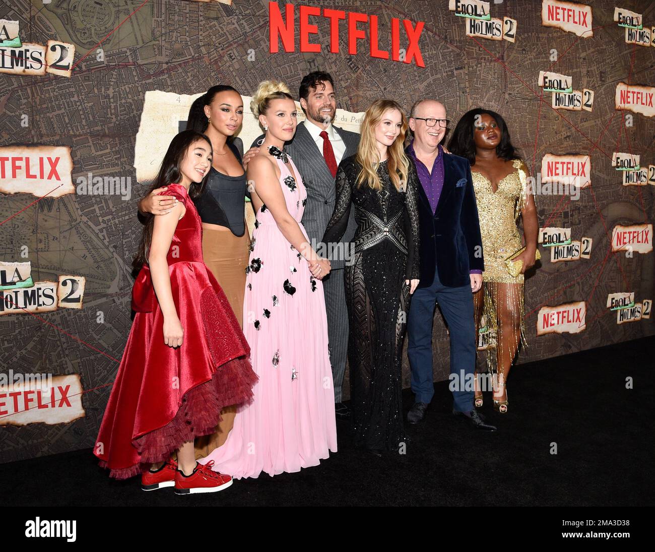 Serrana Su-Ling Bliss, left, Abbie Hern, Millie Bobby Brown, Henry ...