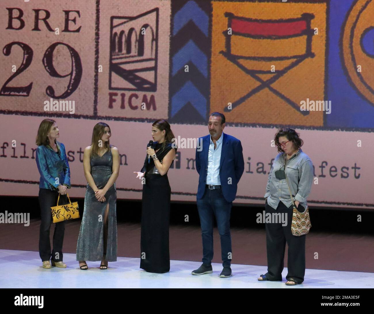 Mexican actors Claudia Lobo, from left, Dèja Ebergenyi, Karla Souza and ...