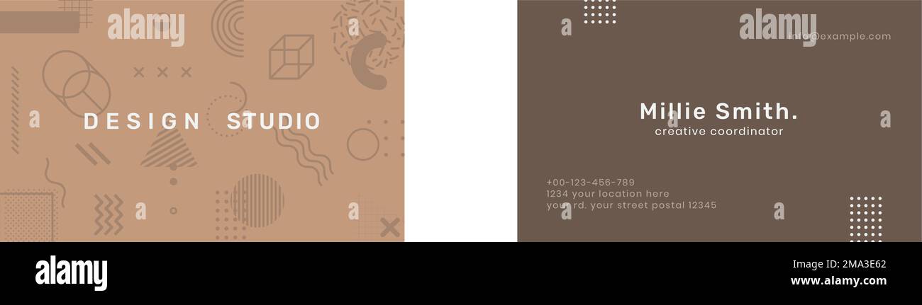 Neo Memphis business card template vector Stock Vector Image & Art - Alamy