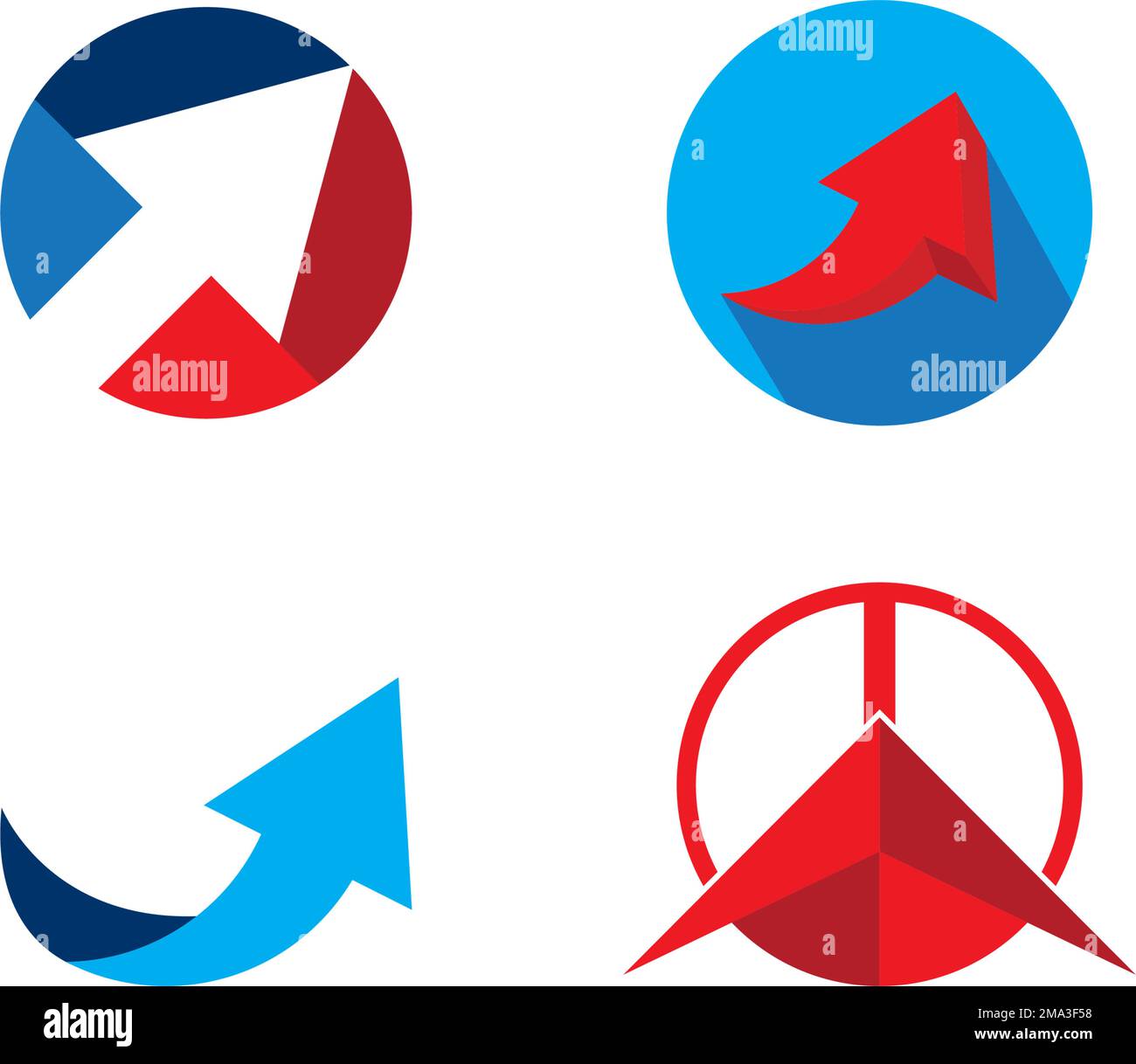 Arrow logo, vector illustration template design Stock Vector Image ...