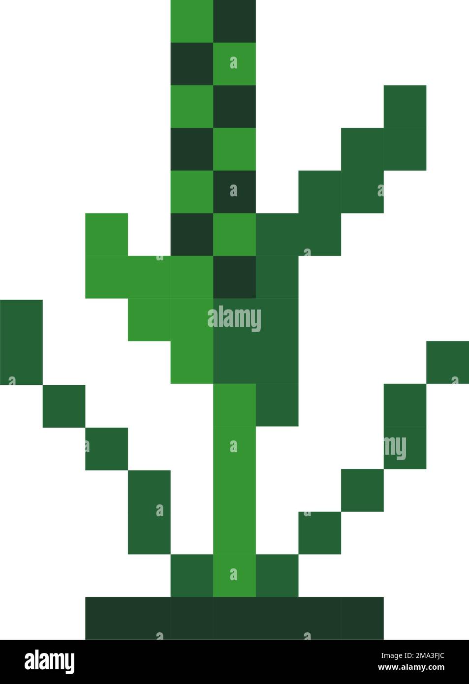 Pixelated flora for 8 bit game setting or level Stock Vector Image ...