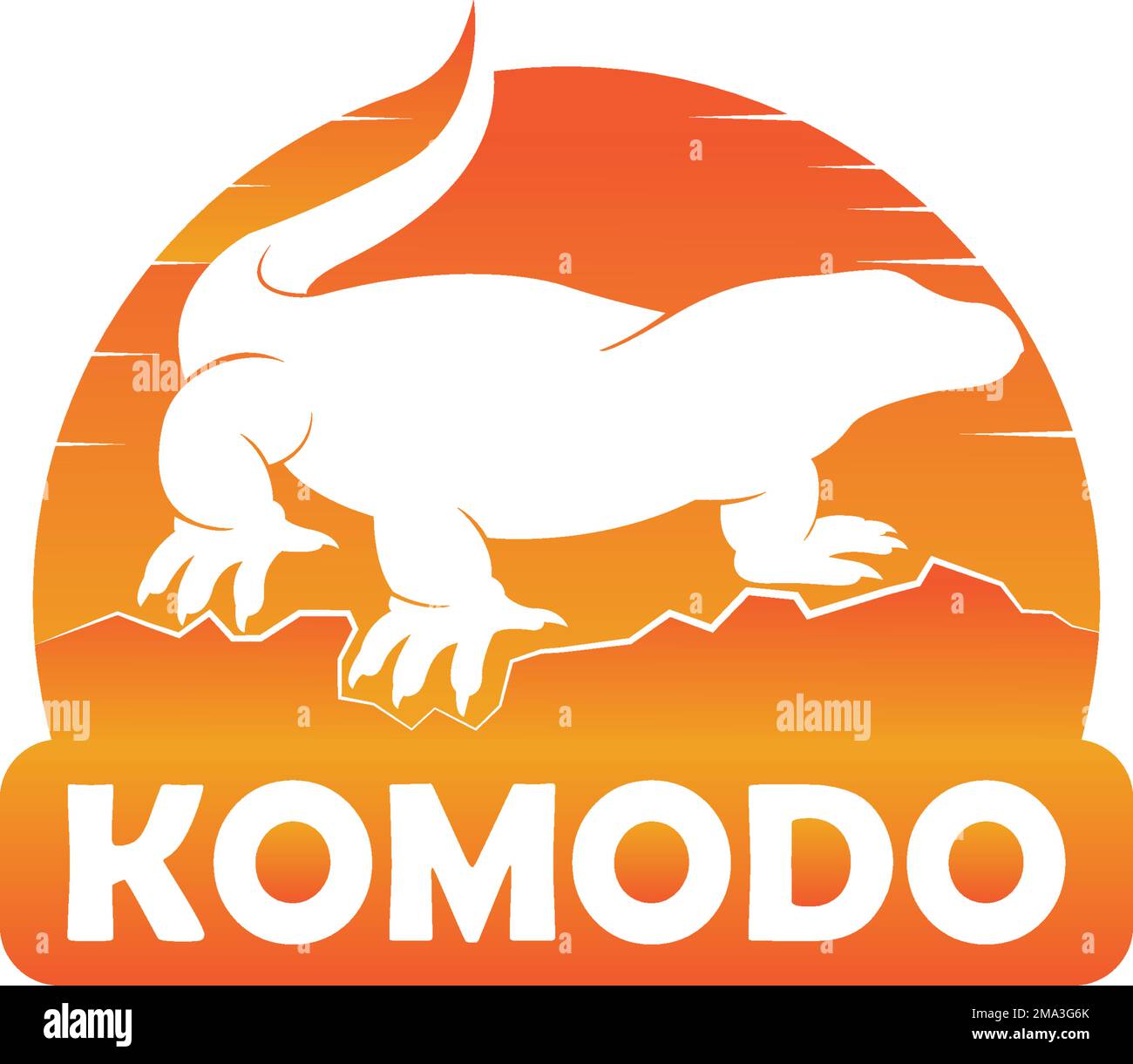Komodo icon. vector illustration logo template Stock Vector Image & Art ...