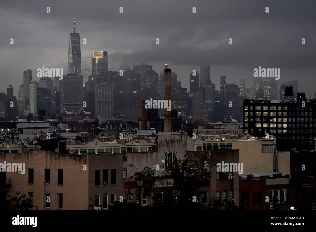 The New York skyline is seen from Sunset Park, Wednesday, Oct. 26, 2022 ...