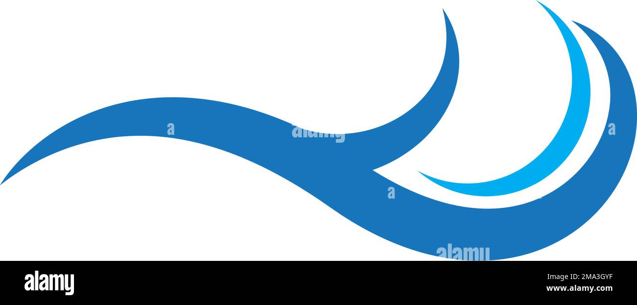 Wave logo vector illustration symbol design Stock Vector Image & Art ...