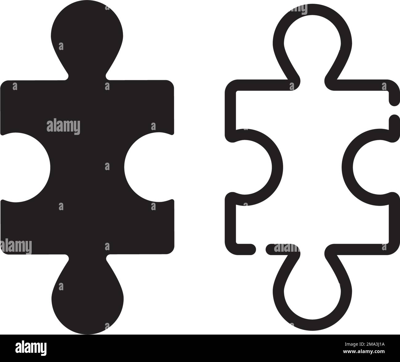 Puzzle icon vector illustration logo template Stock Vector Image & Art ...