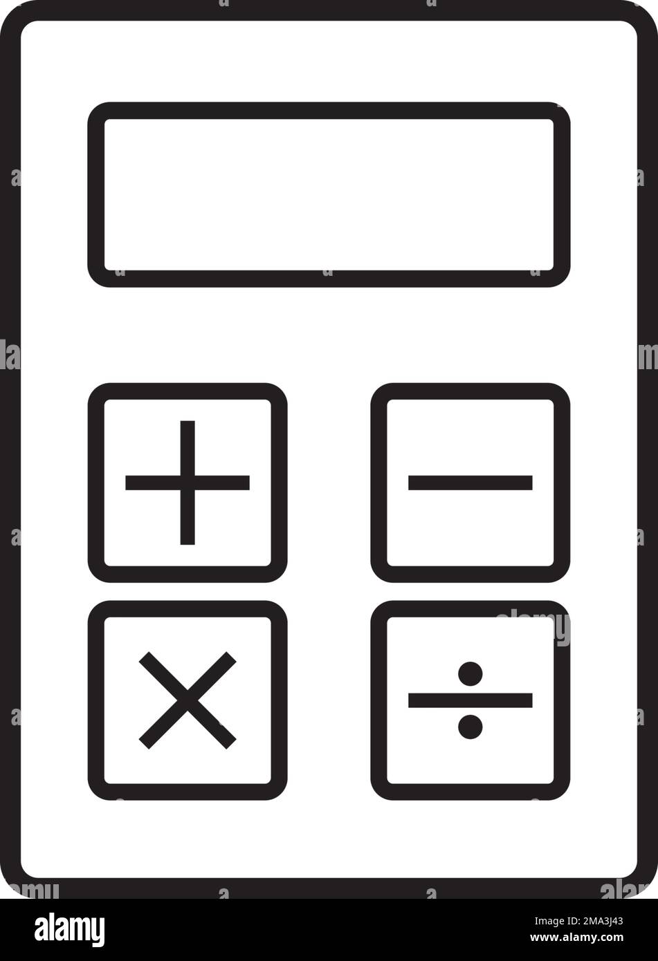 Calculator icon vector illustration simple design Stock Vector Image ...