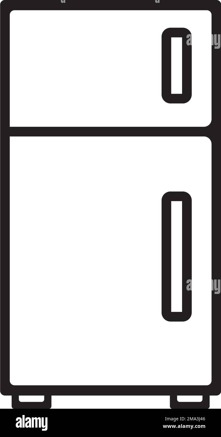 Refrigerator icon, logo isolated on white background Stock Vector Image ...