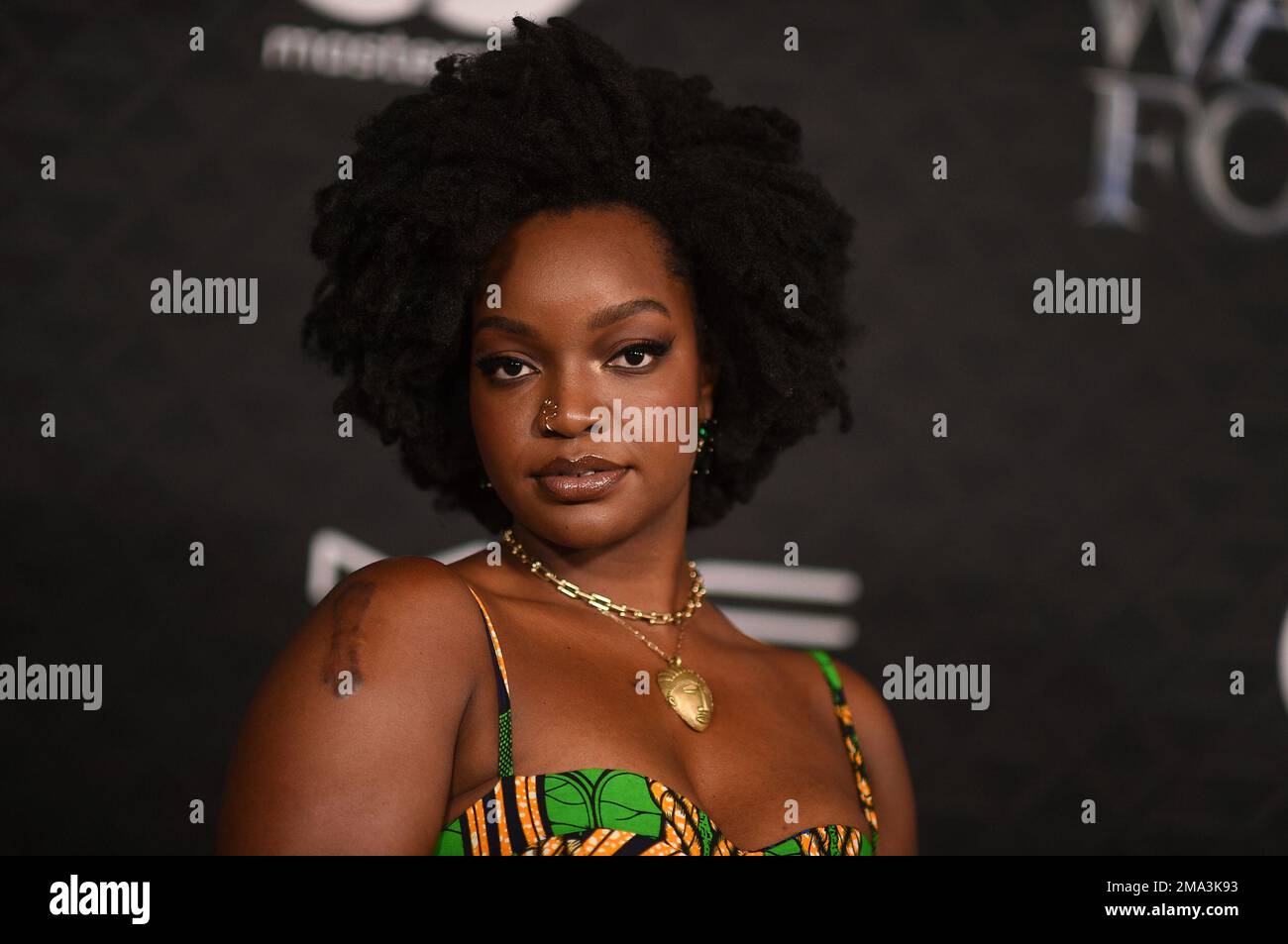 Grace Africa arrives at the world premiere of "Black Panther: Wakanda ...
