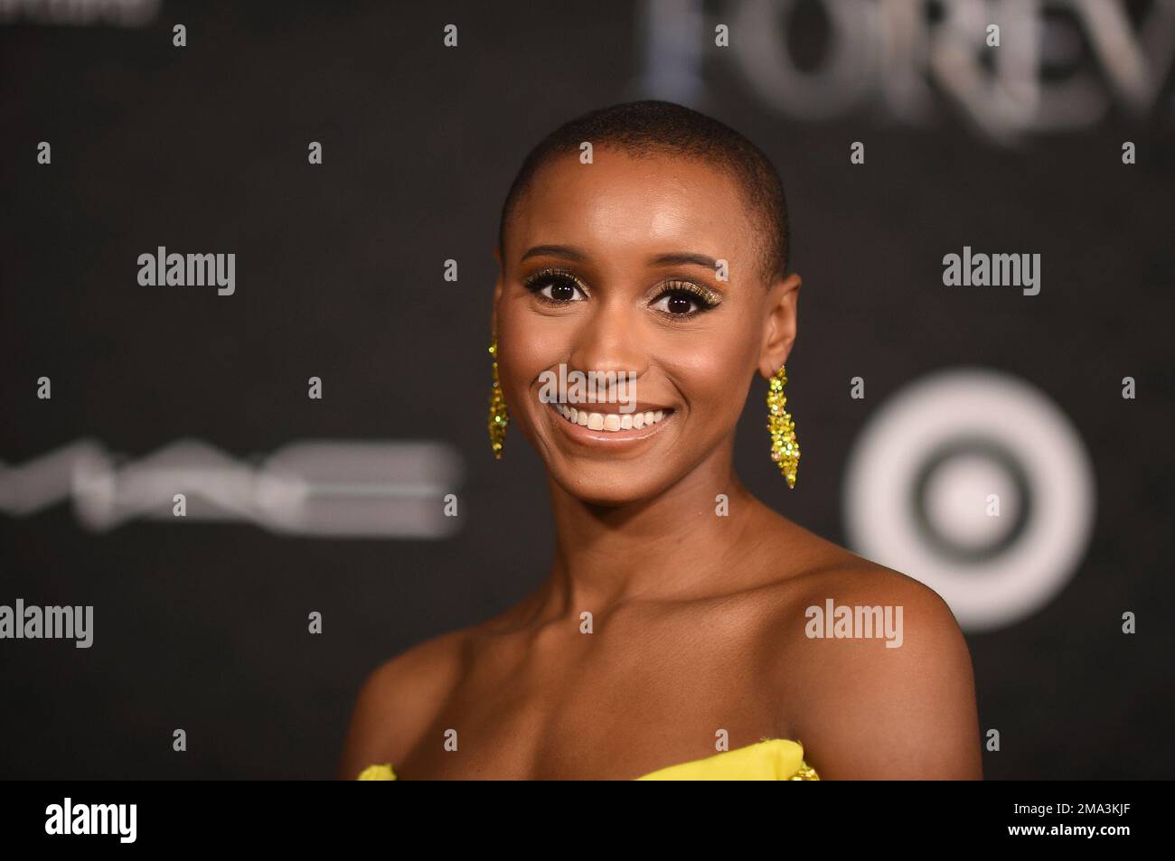 Jemini Powell arrives at the world premiere of "Black Panther: Wakanda ...