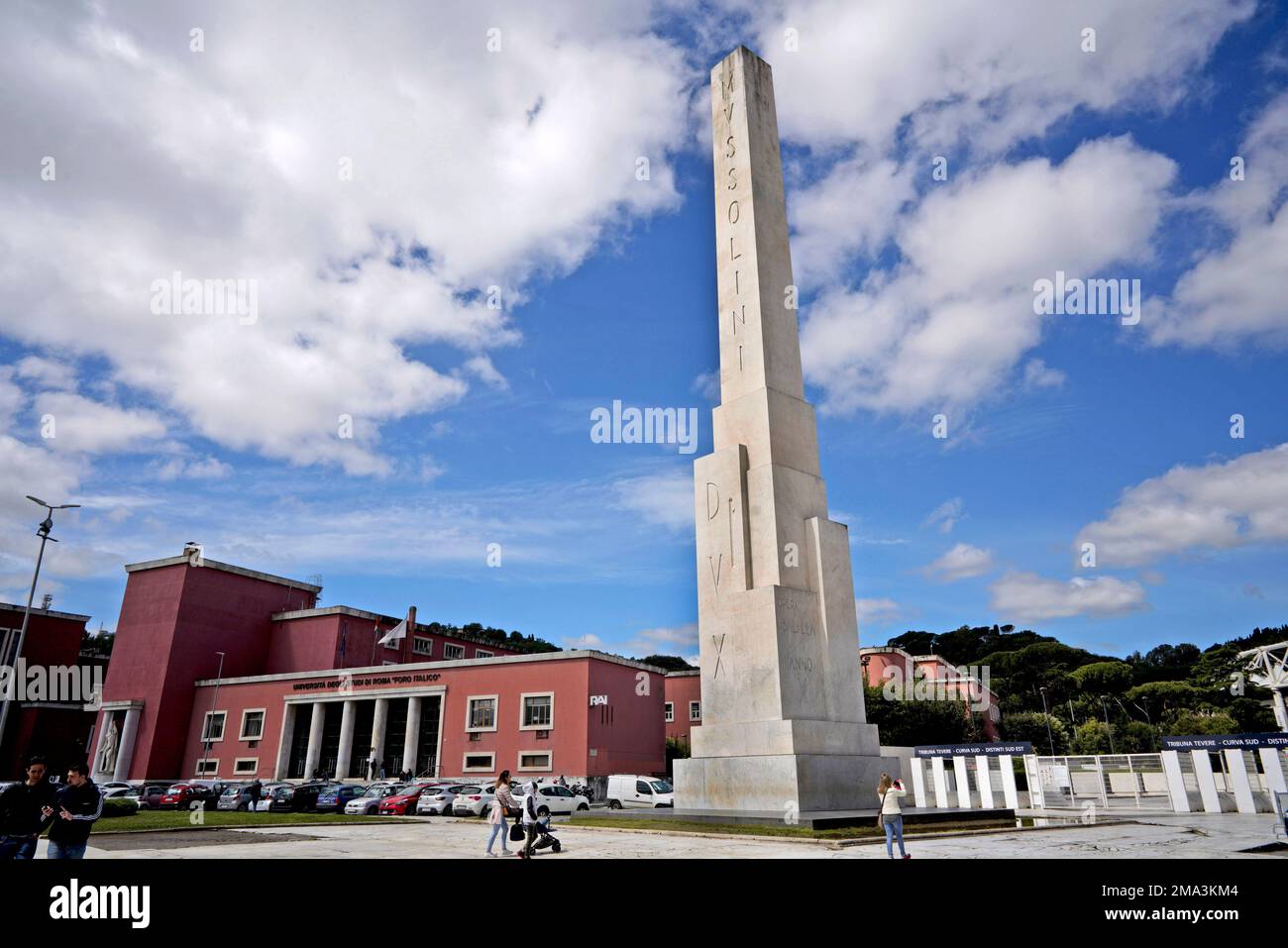 FILE - A marble obelisk by architect Costantino Costantini with ...