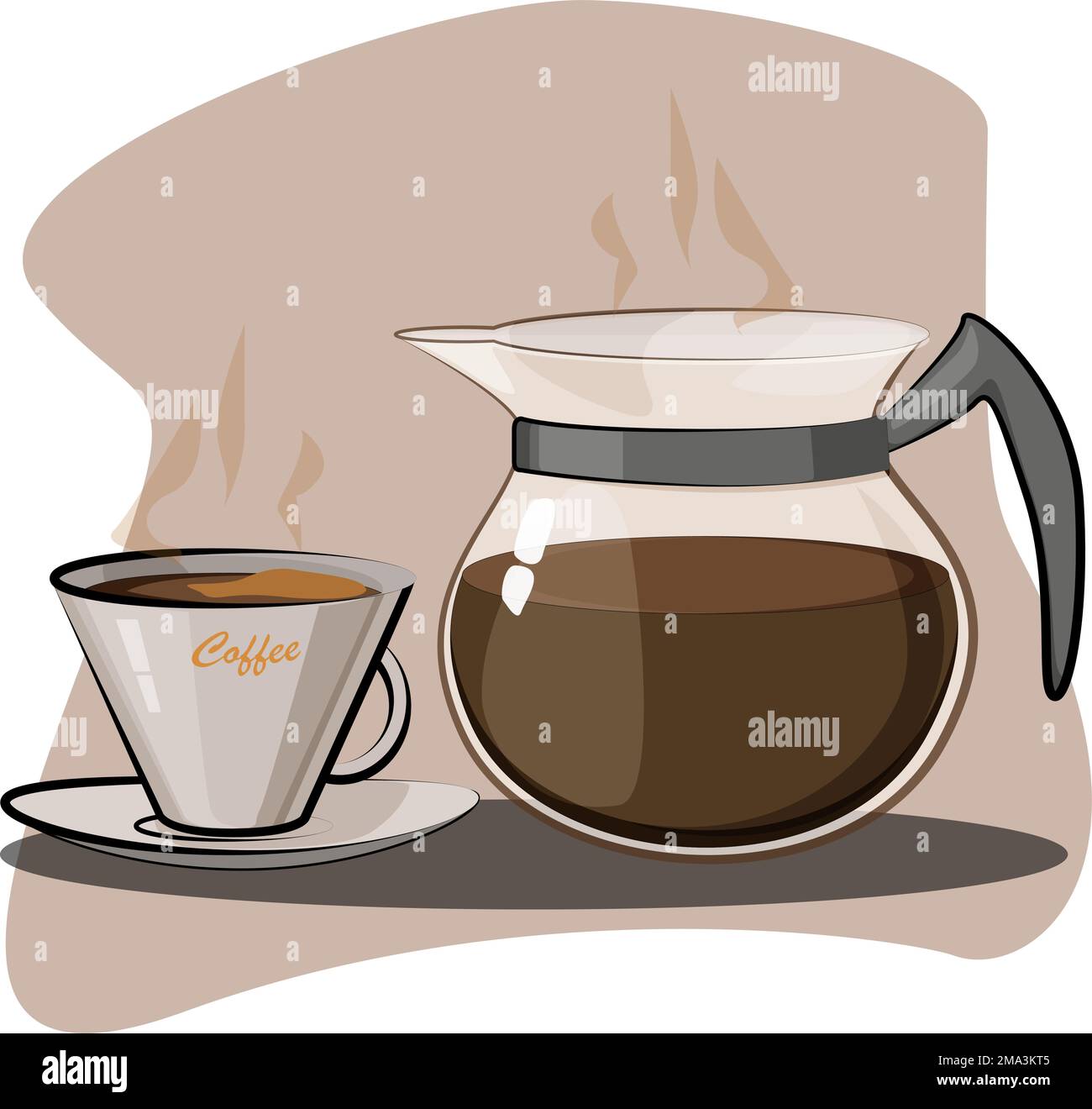 Beautiful restaurant art in Stock Vector Images - Alamy