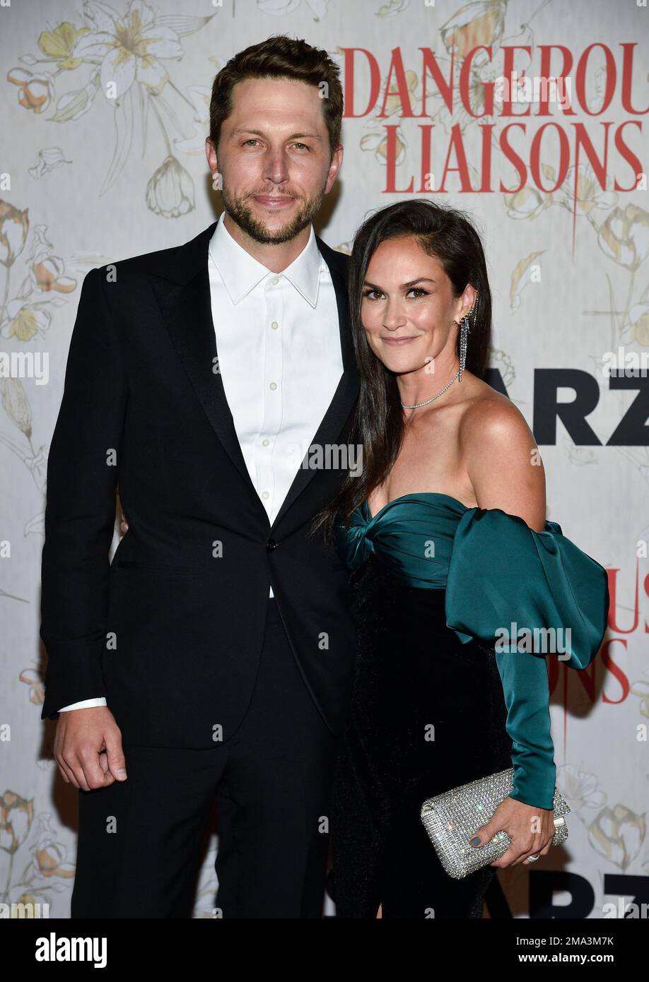 Executive producer Scott Huff, left, and wife Alexandra Huff attend the Starz television series ...