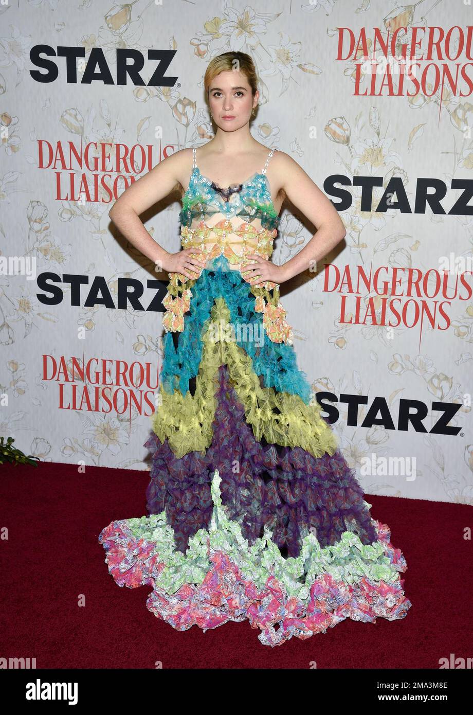 Alice Englert attends the Starz television series premiere for ...