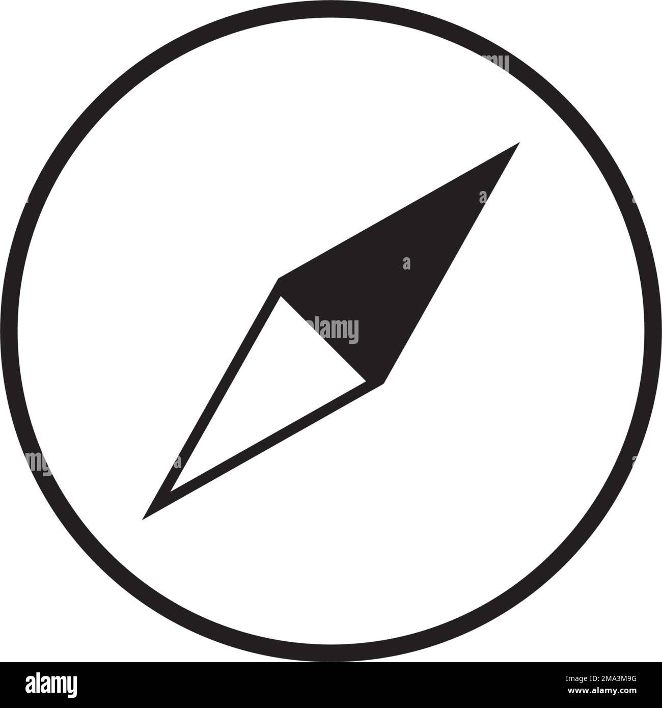 Vector illustration simple compass hi-res stock photography and images ...