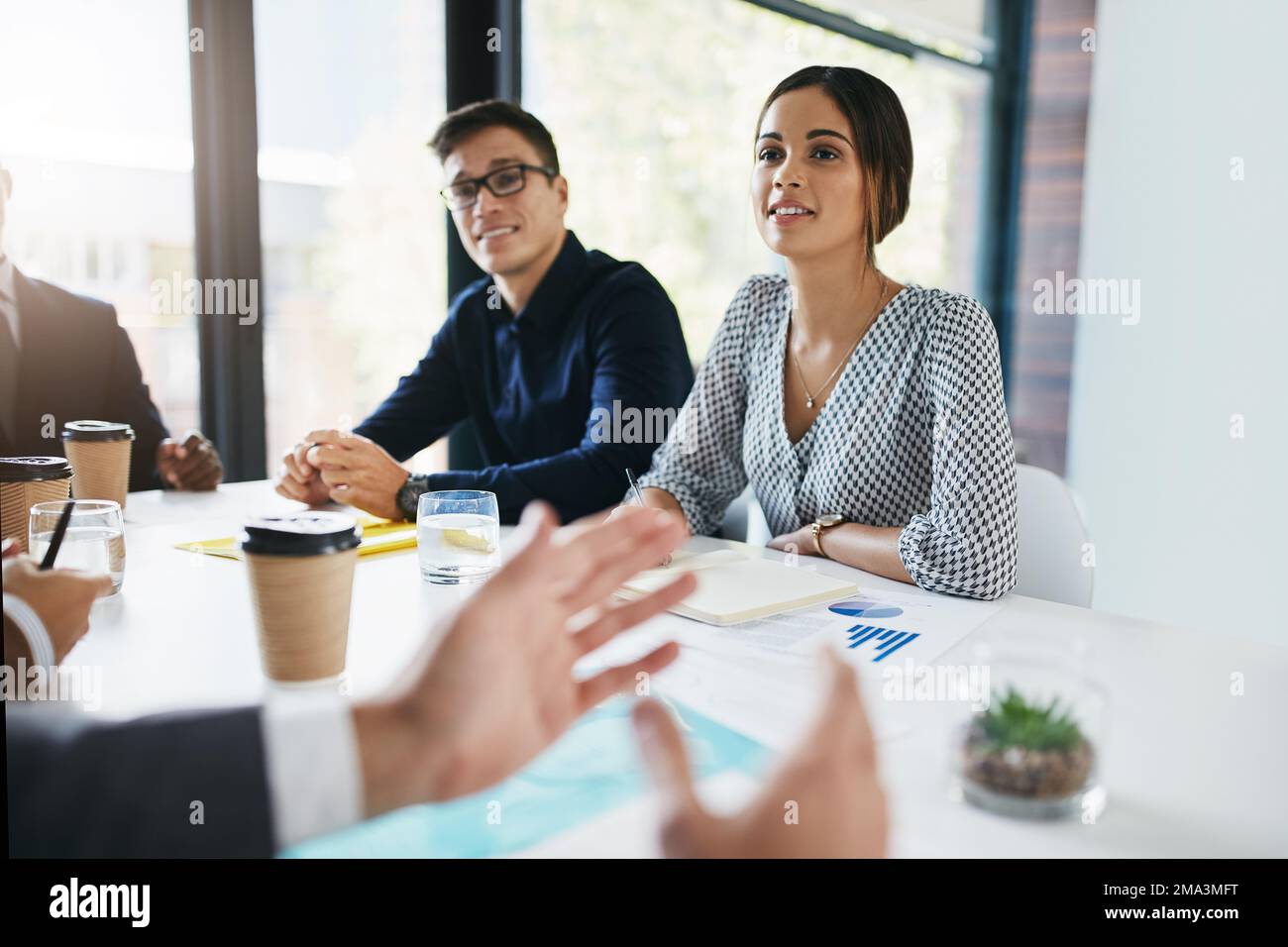 Business people, meeting and discussion for team planning, analysis or ...