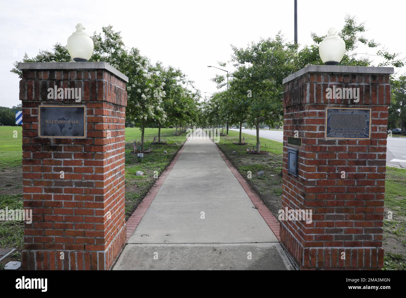Crape Myrtles bloom on Warriors Walk at Fort Stewart, Georgia, May 24 ...