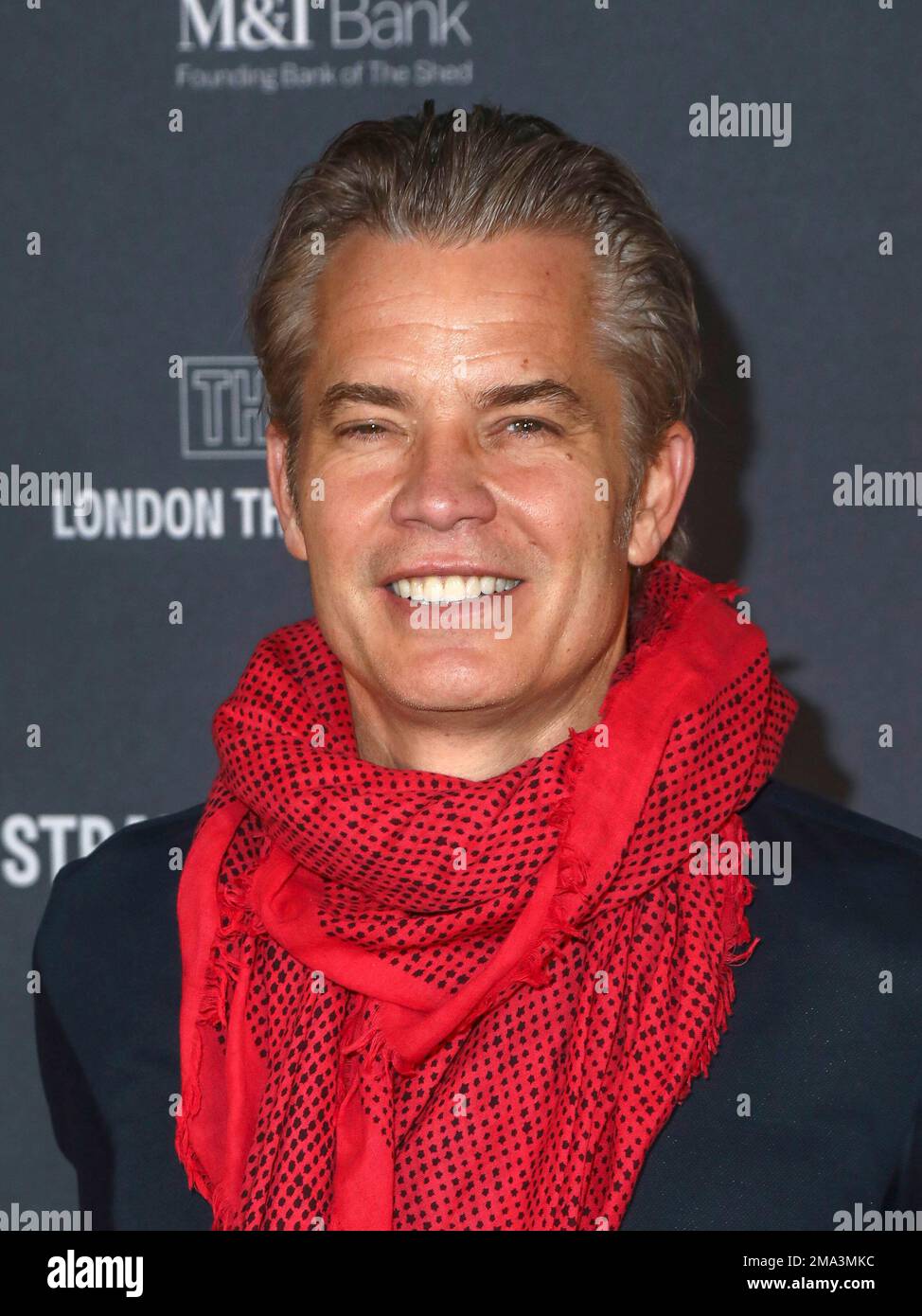 Actor Timothy Olyphant attends the "Straight Line Crazy" opening night ...