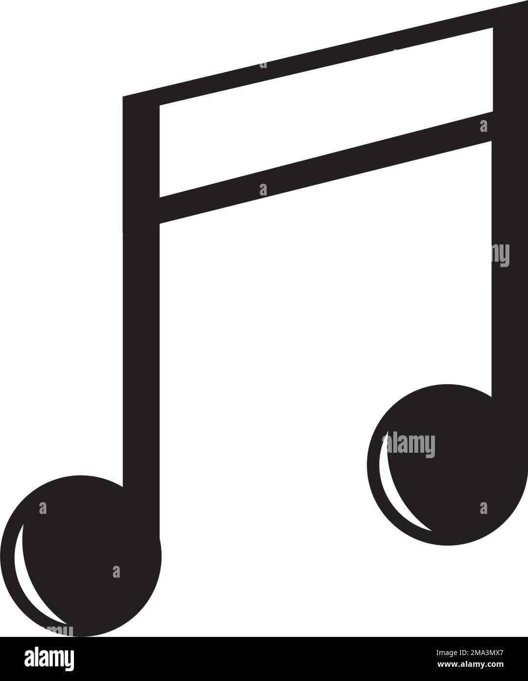 musical notes icon. vector illustration symbol design Stock Vector ...