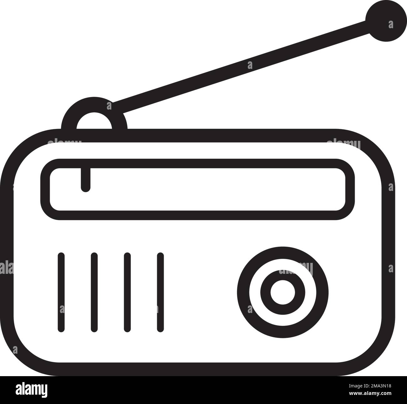 radio icon illustration simple disign Stock Vector Image & Art - Alamy