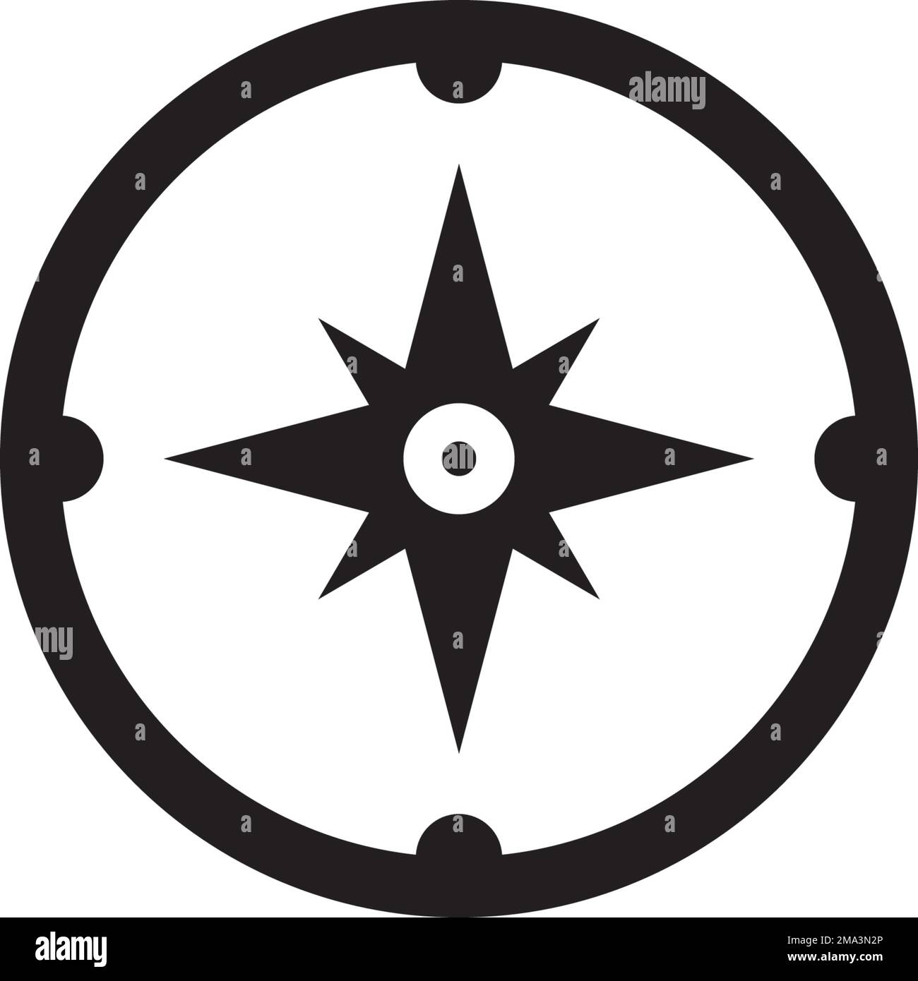 Vector illustration simple compass hi-res stock photography and images ...