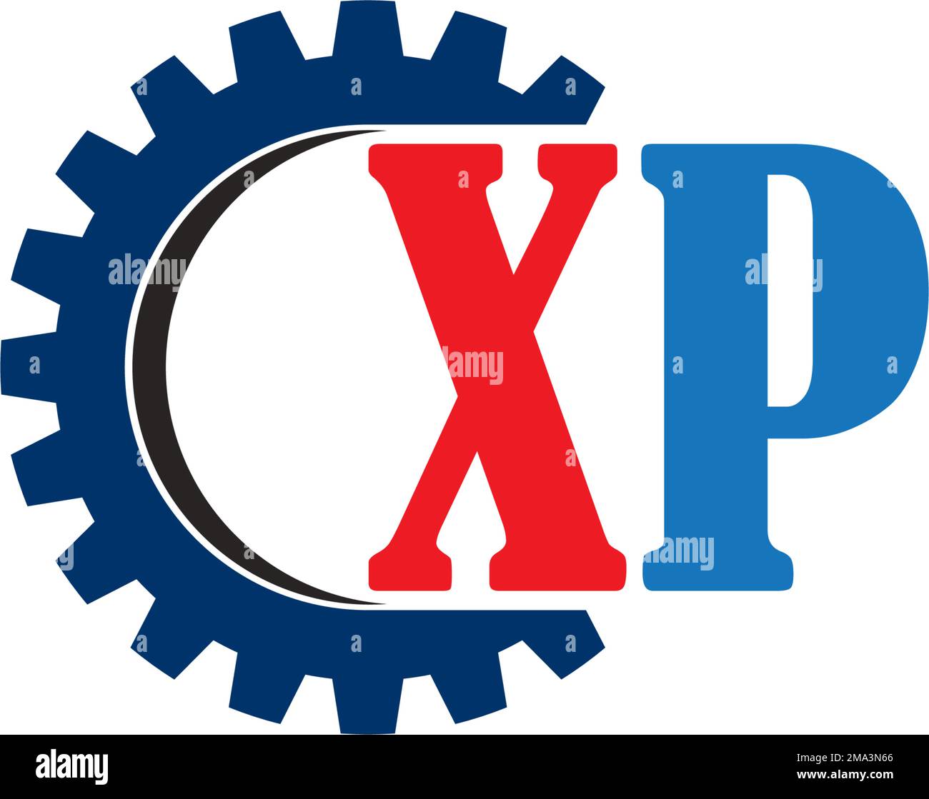 XP letter logo. vector illustration design template Stock Vector Image ...