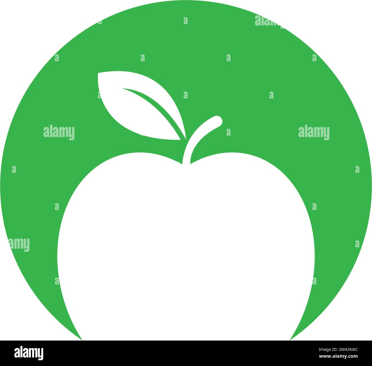 Apple fruit logo. vector illustration simple design Stock Vector Image ...