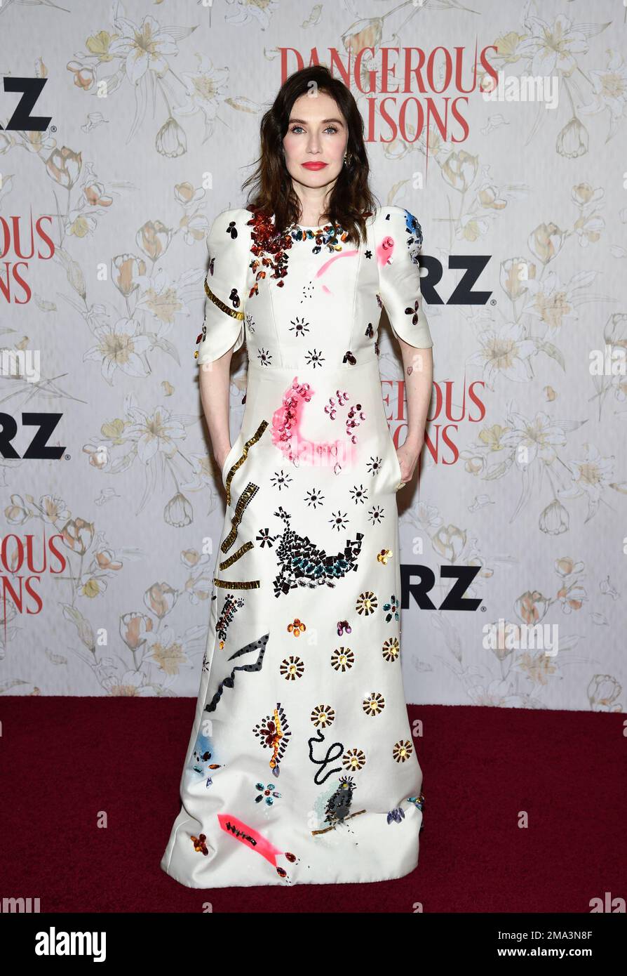 Carice van Houten attends the Starz television series premiere for "Dangerous Liaisons" at ...