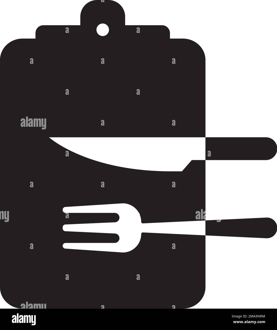 Food cutting flat design Black and White Stock Photos & Images - Alamy