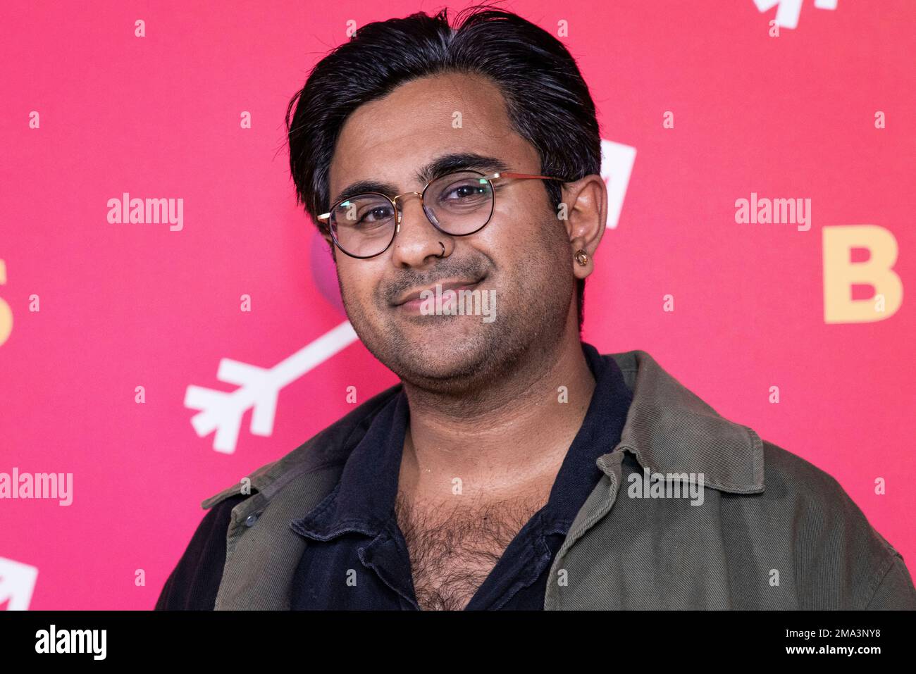 Anick Soni poses for photographers upon arrival for the premiere of the ...