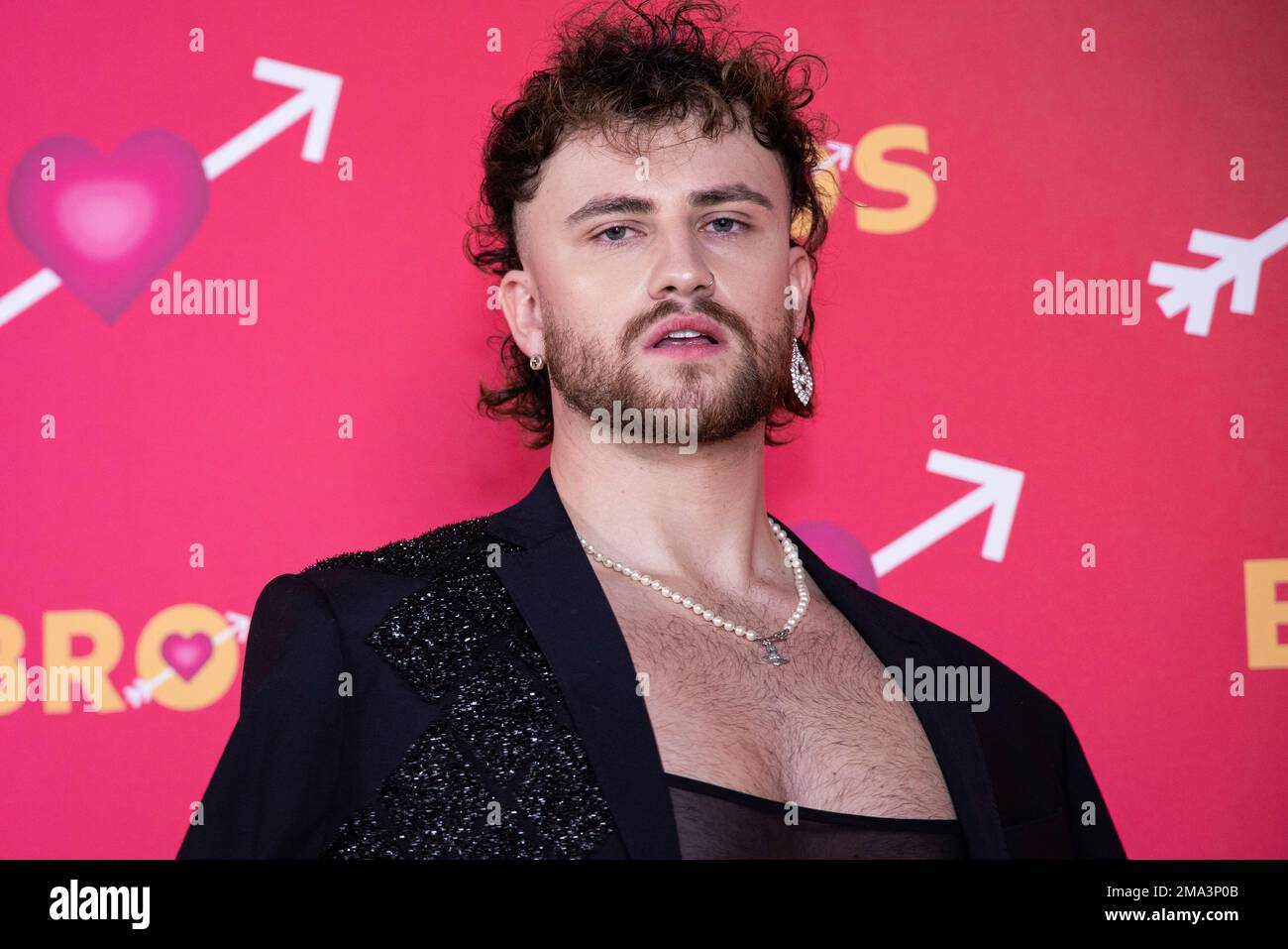 Max Hovey poses for photographers upon arrival for the premiere of the ...