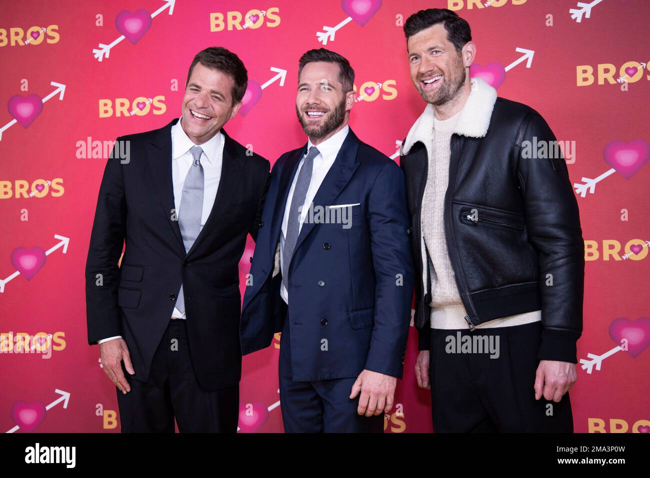 Director Nicholas Stoller, from left, Luke Macfarlane and Billy Eichner ...