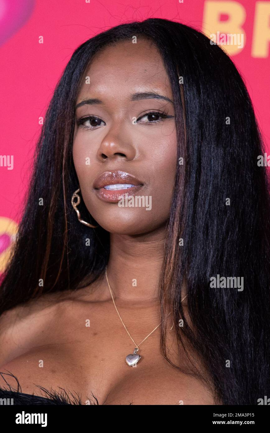 Whitney Hughes poses for photographers upon arrival for the premiere of ...