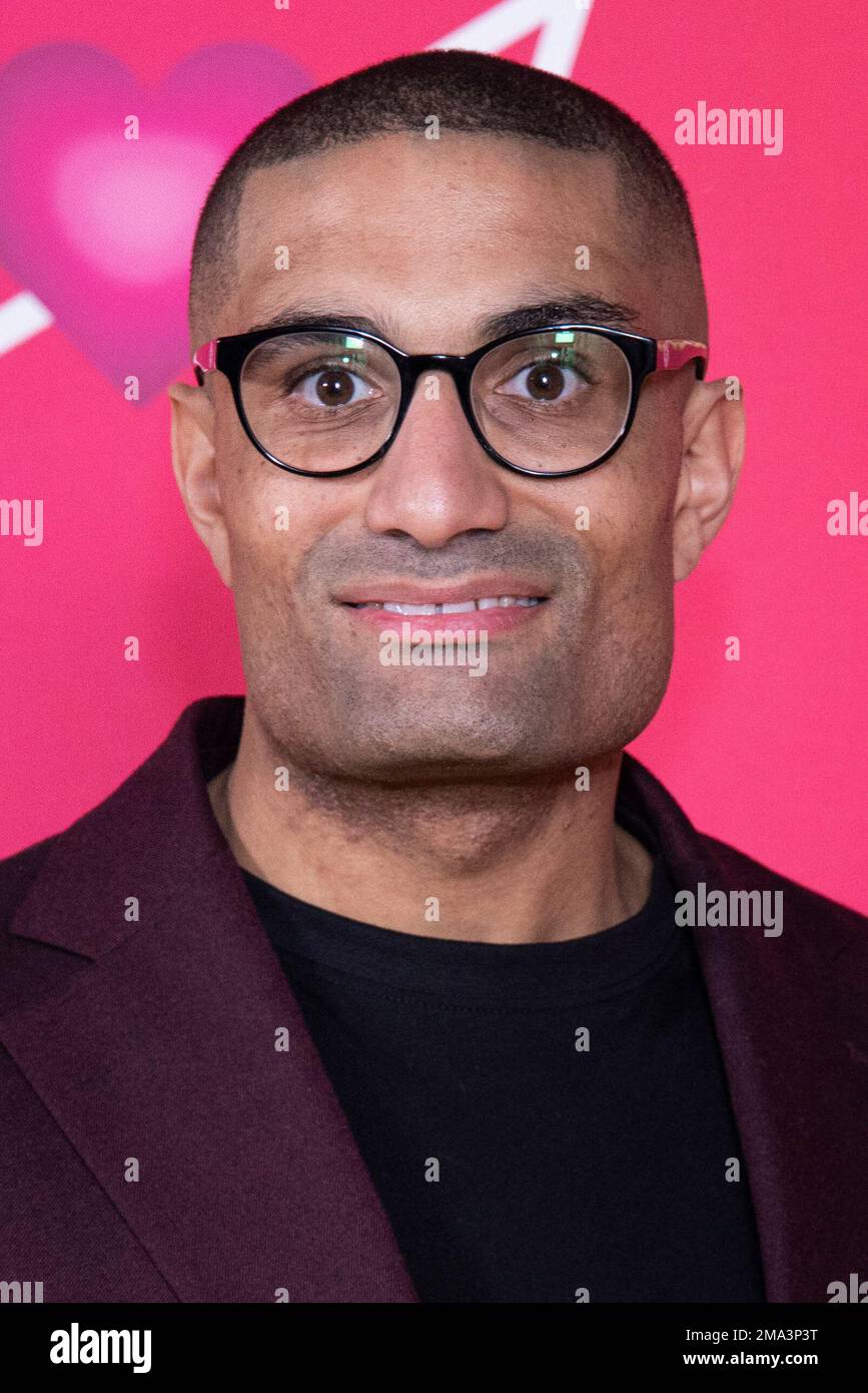 Richie Anderson poses for photographers upon arrival for the premiere ...