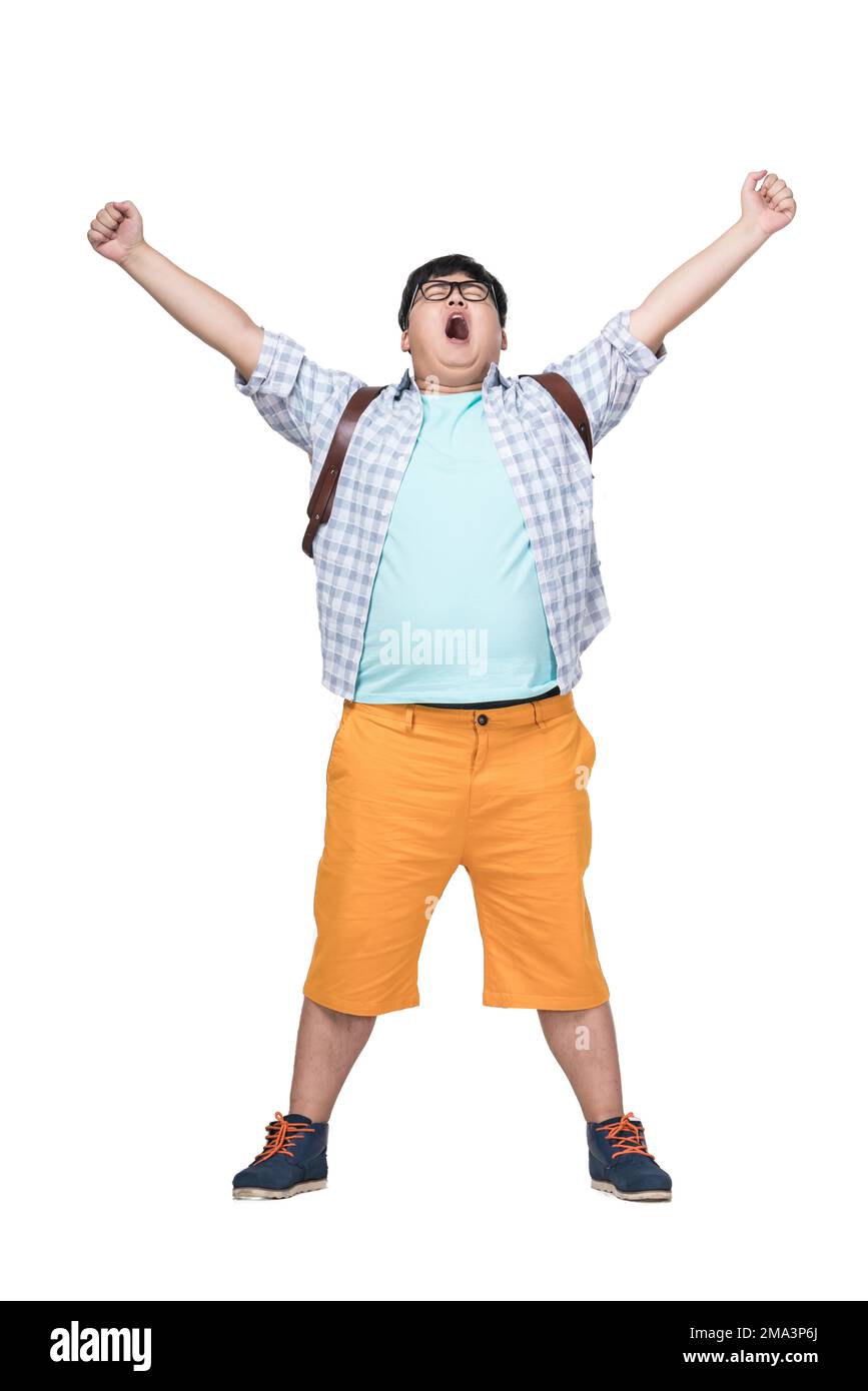 Fat young men Stock Photo - Alamy