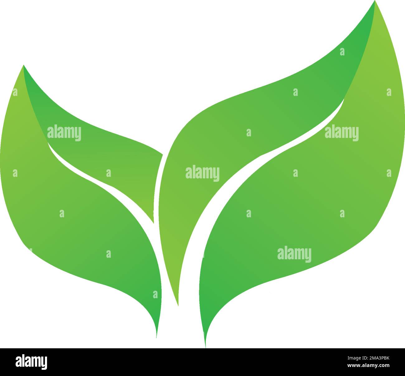 Leaf icon vector illustration simple template design Stock Vector Image ...