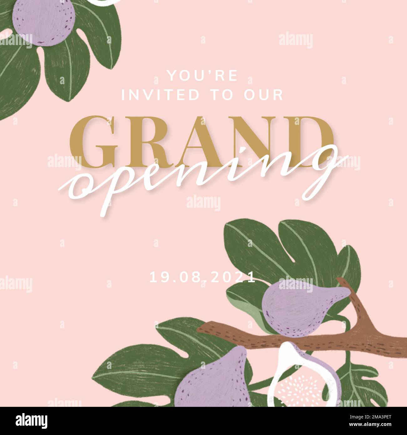 Grand opening invited card vector Stock Vector Image & Art - Alamy