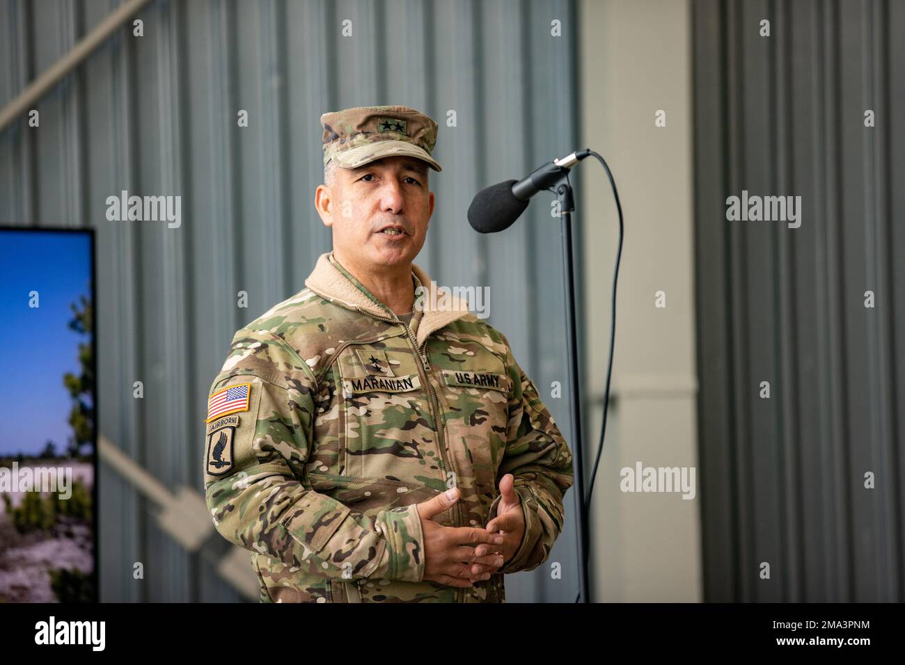 U.S. Army Maj. Gen. Stephen Maranian, commander of 56th Artillery ...