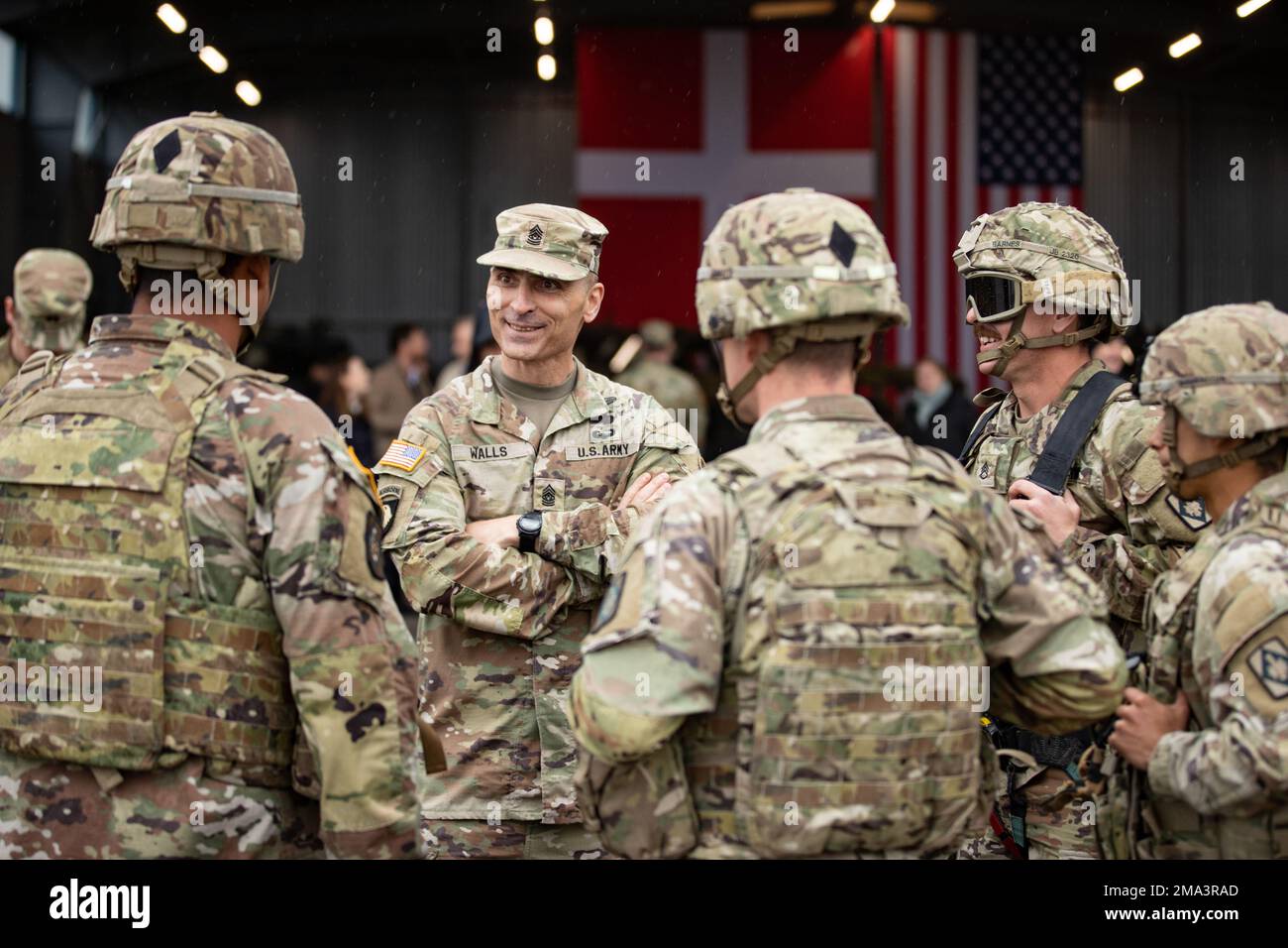 U.S. Army Command Sgt. Maj. Darrell Walls, command sergeant major of ...