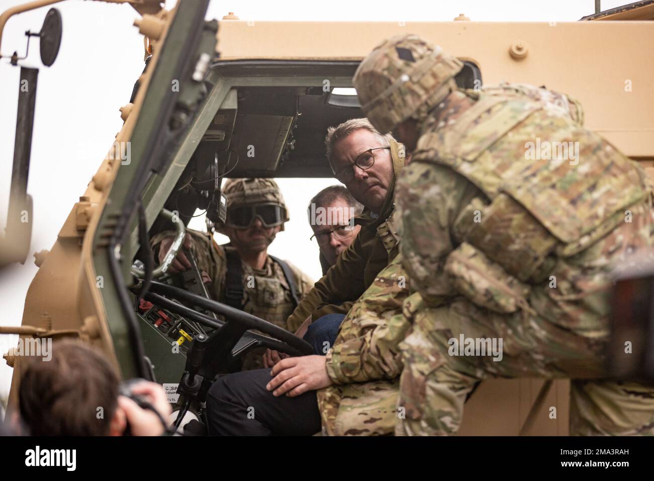 U.S. Army Sgt. 1st Class Christopher Melendez, assigned to Bravo Battery, 1st Battalion, 14th ...