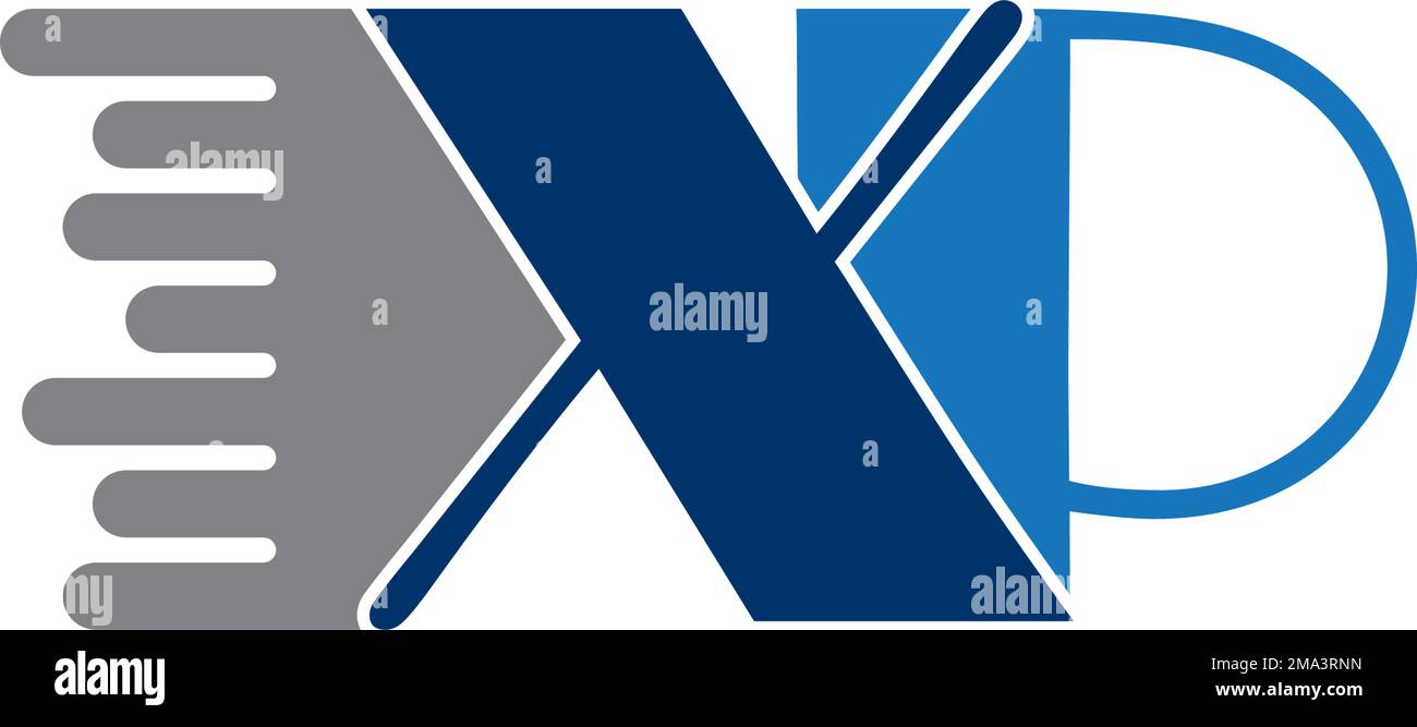 XP letter logo. vector illustration design template Stock Vector Image ...