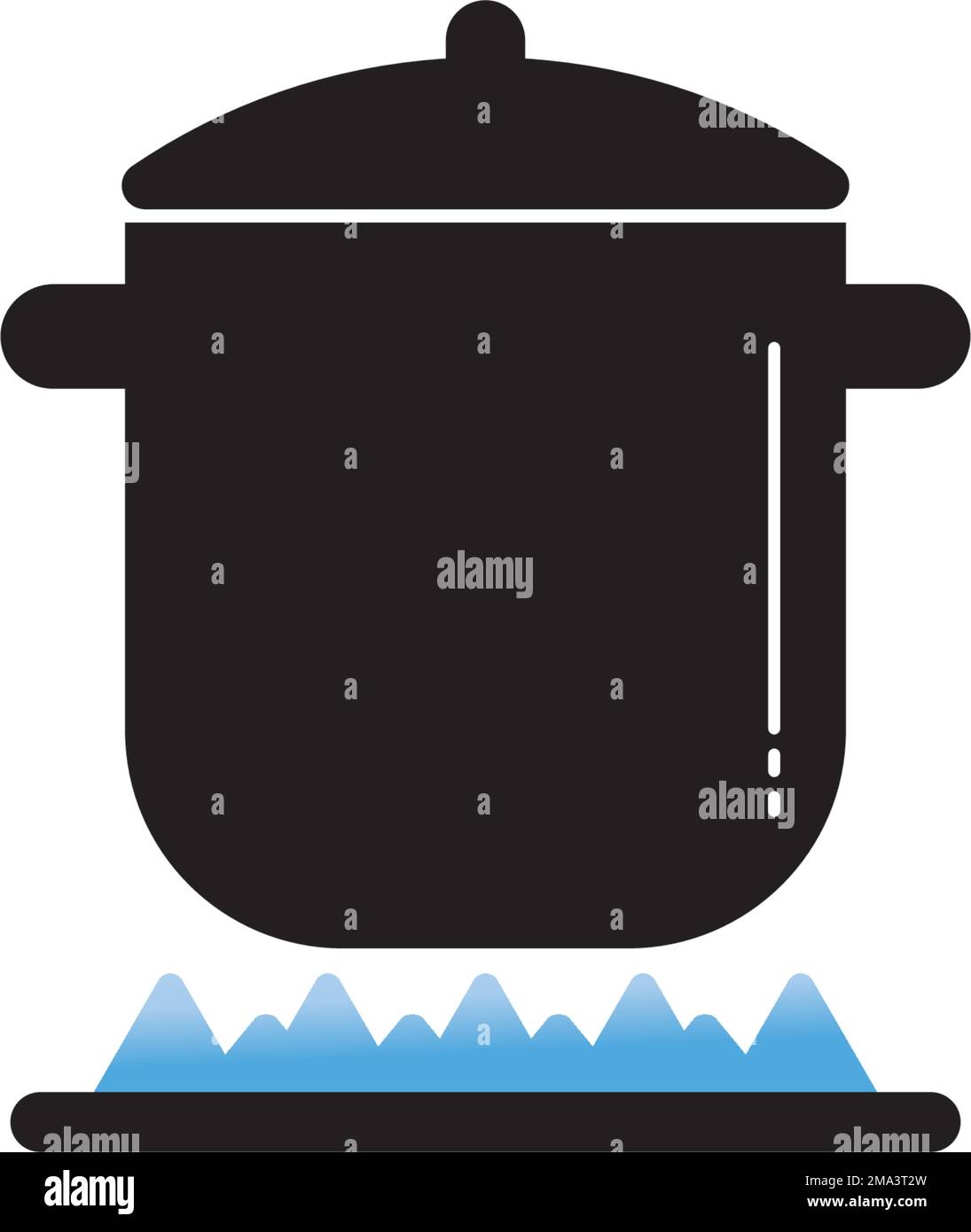 Milk saucepan spoon Stock Vector Images - Alamy