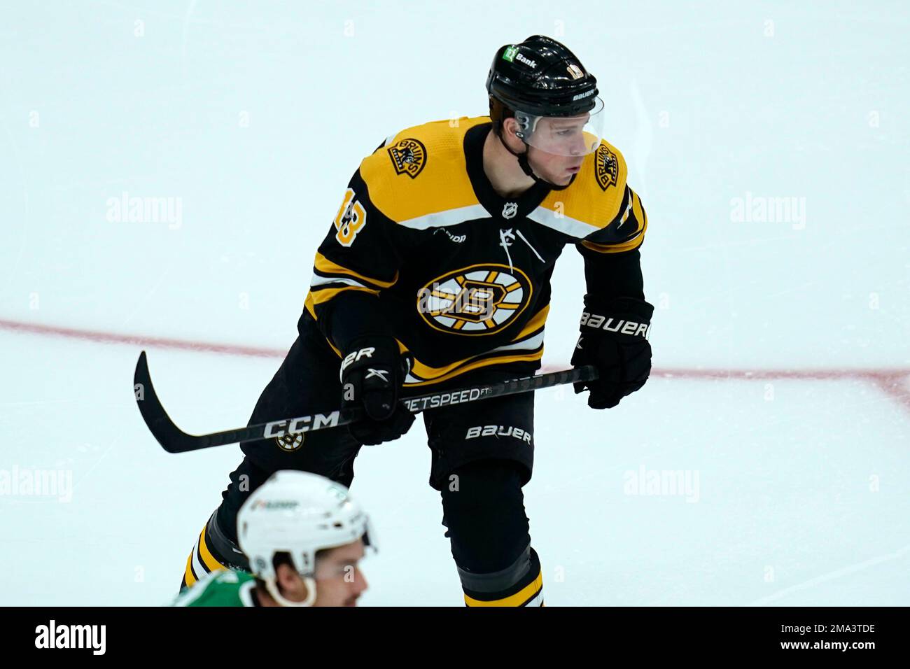 Boston Bruins center Charlie Coyle (13) during an NHL hockey game ...