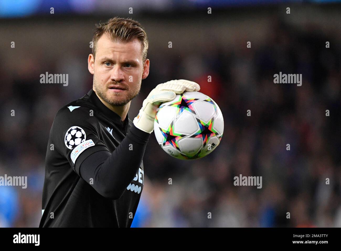 Brugge's goalkeeper Simon Mignolet during the Champions League Group B ...