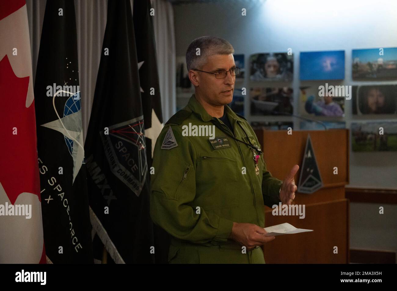 Canadian Royal Air Force Brig.-Gen. Kevin Whale, Space Operations ...