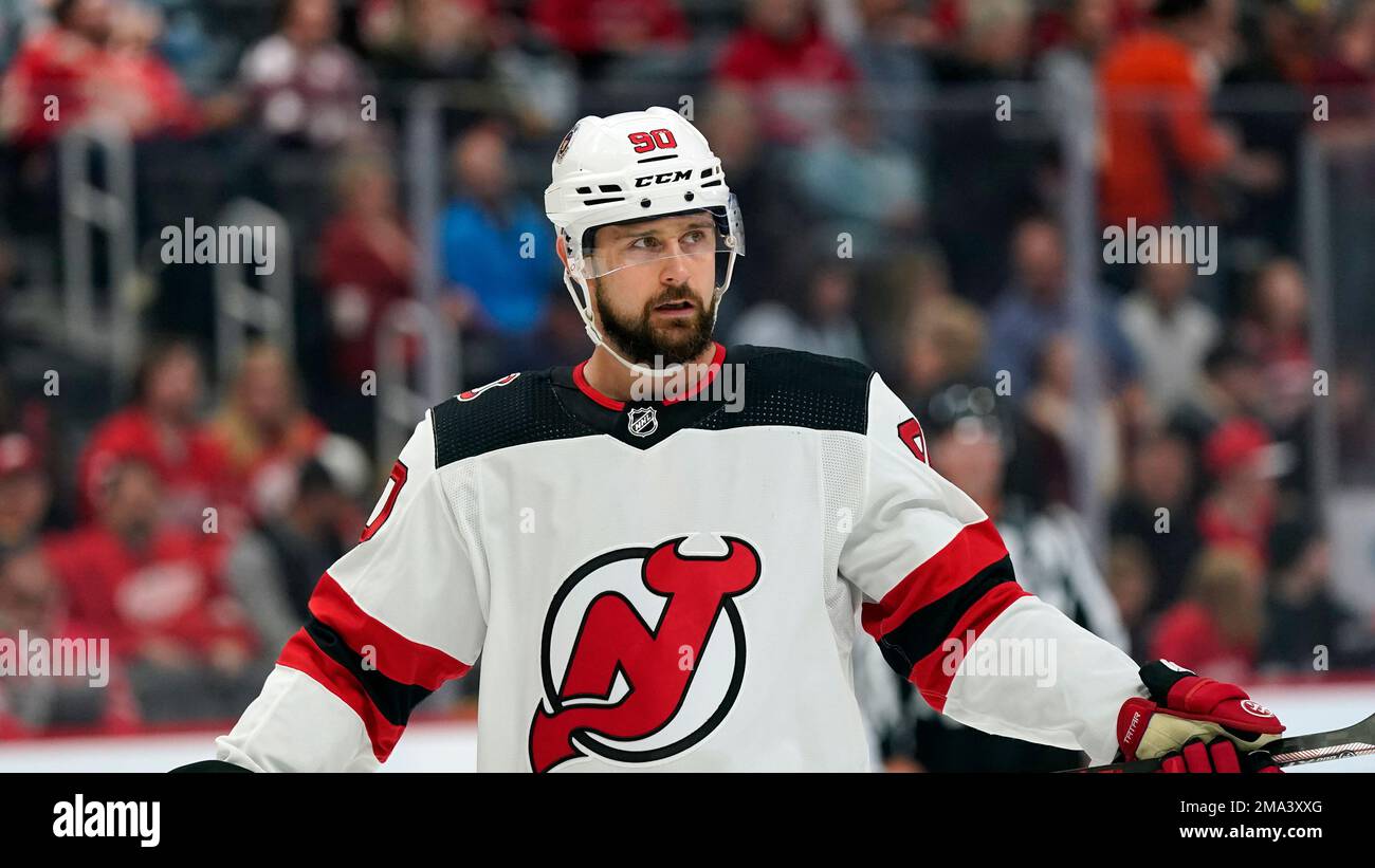 New Jersey Devils left wing Tomas Tatar plays during the second period ...