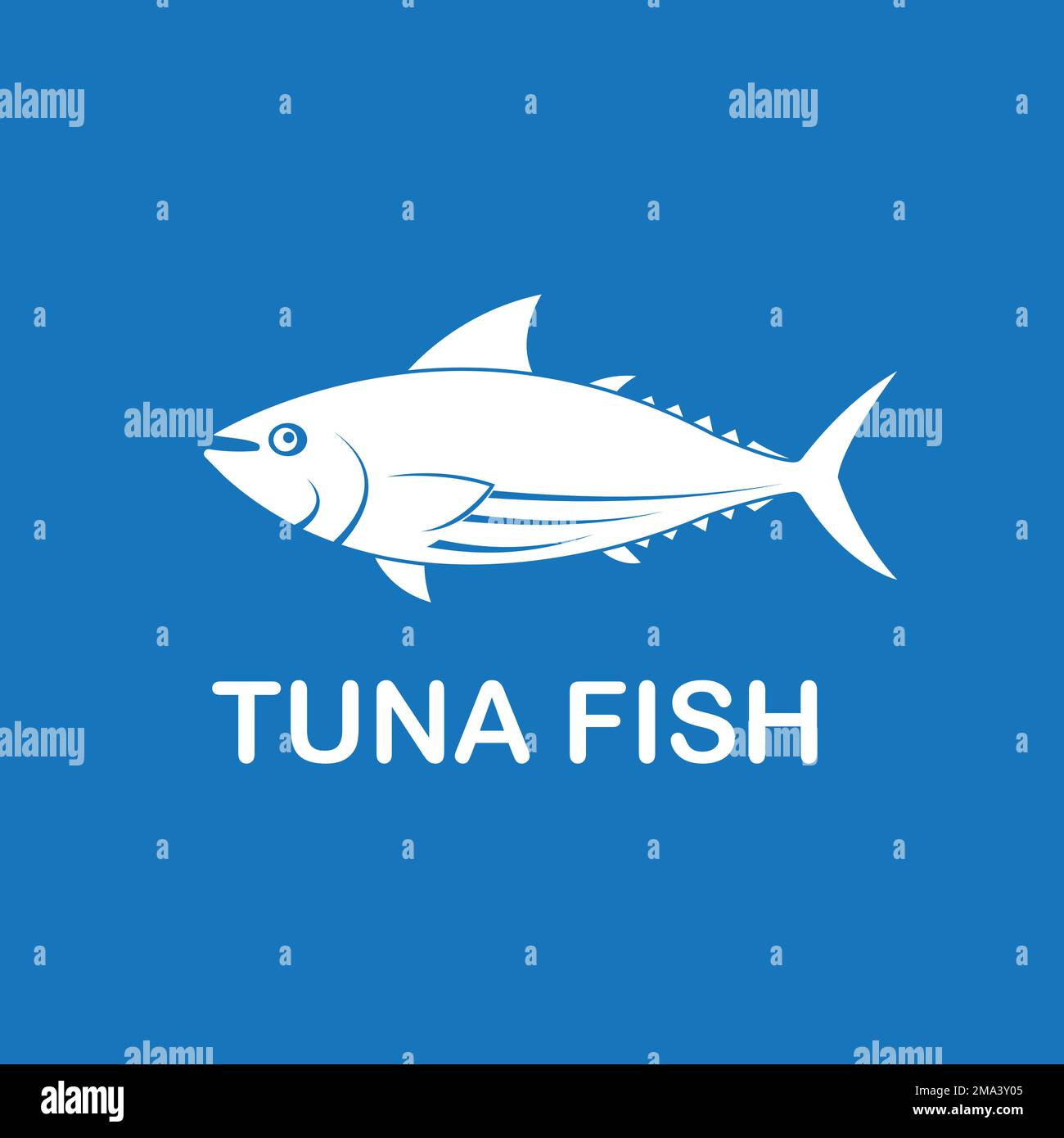 Tuna fish logo. vector illustration design template Stock Vector Image ...