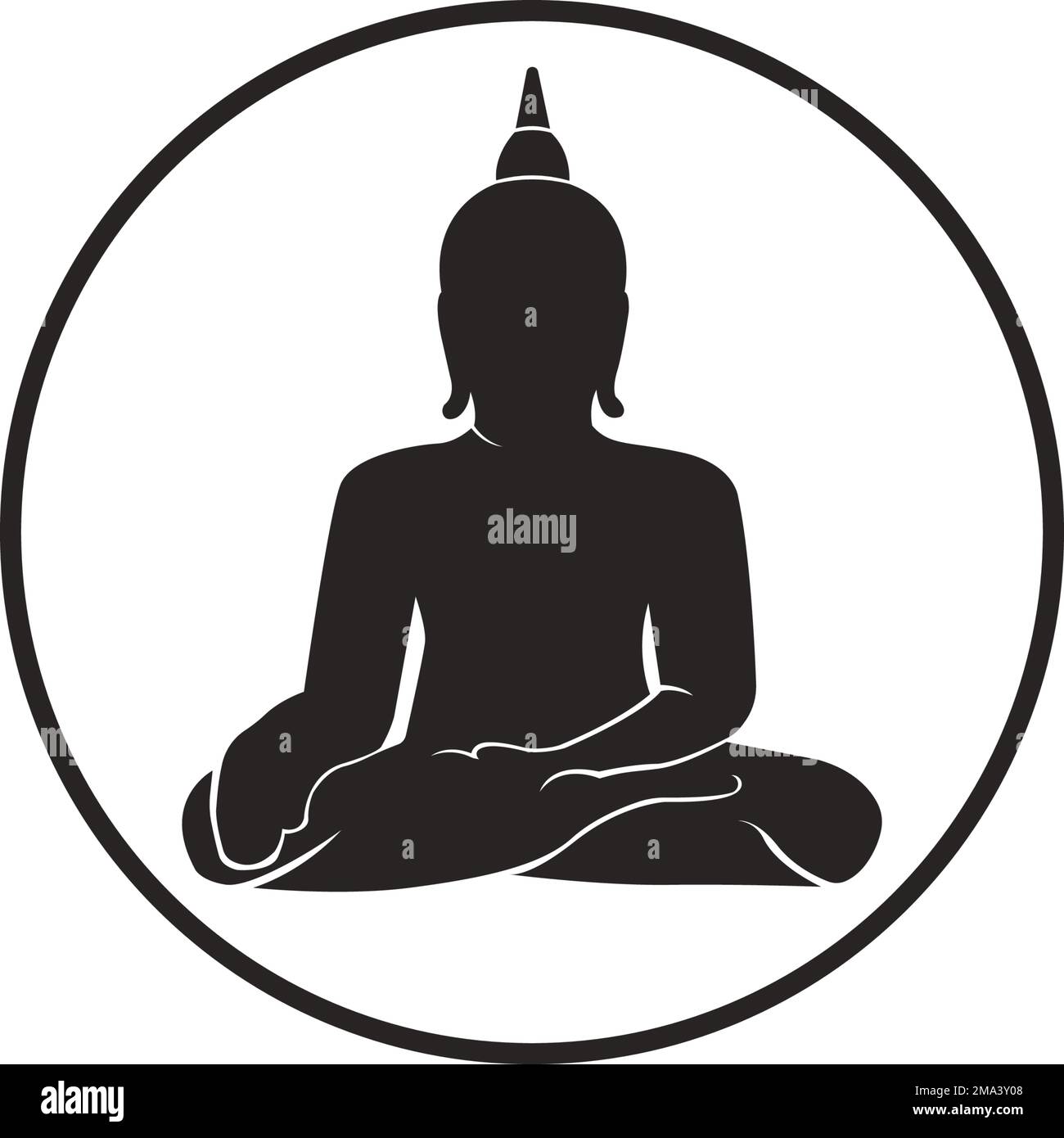 Buddha icon. vector illustration logo template Stock Vector Image & Art ...